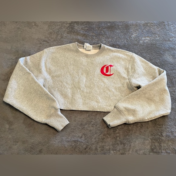 Champion | Sweaters | Champion Oversized Crop Sweater Top | Poshmark